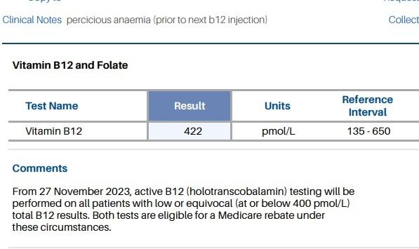 Please read: B12 lab test ranges a... | Pernicious Anaemi...