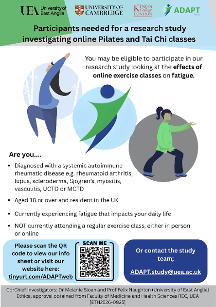 Recruitment for an online trial for fatigue | Vasculitis UK
