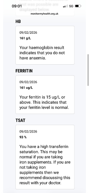 High TSAT | British Heart Foundation | HealthUnlocked